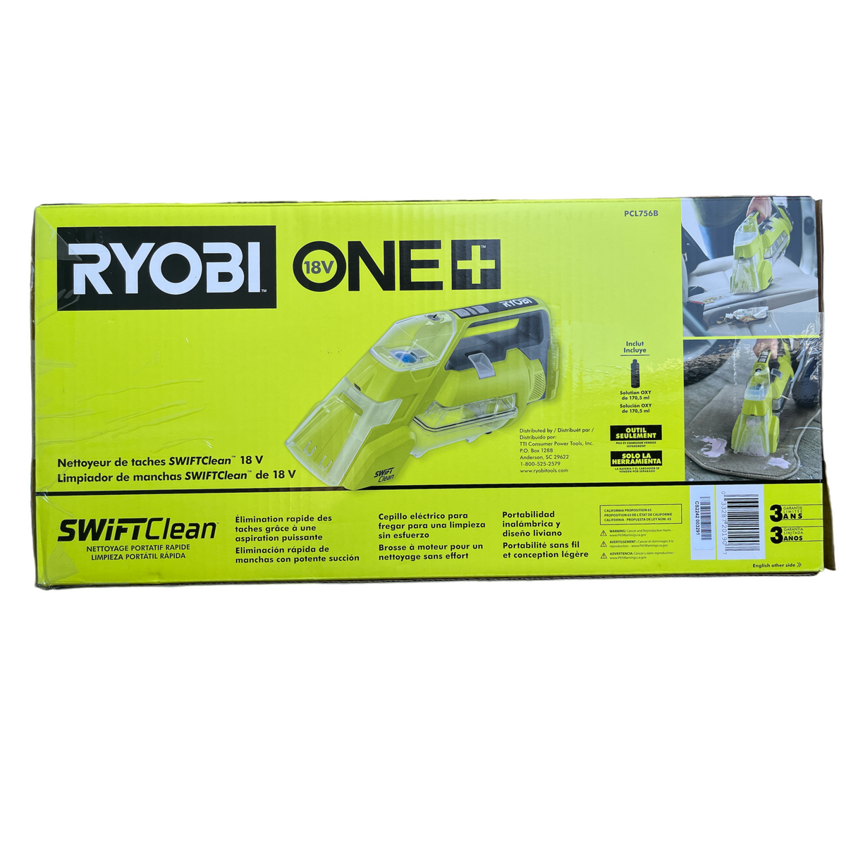 ONE+ 18-Volt Cordless SWIFTClean Spot Cleaner (Tool Only) – Ryobi Deal ...