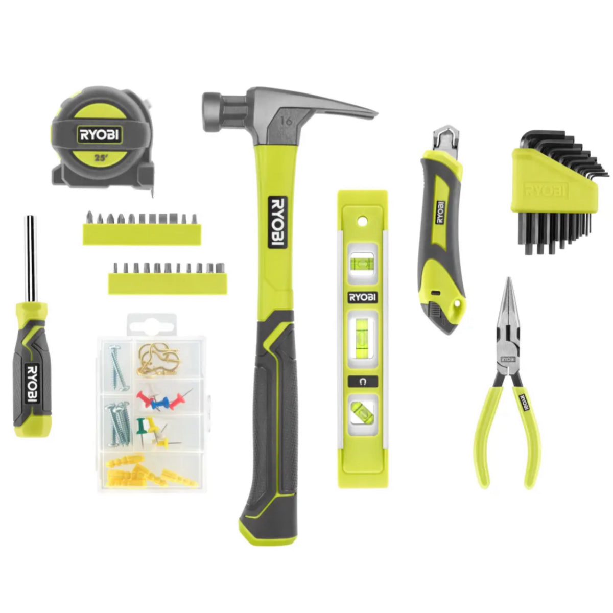 RYOBI 75 Pc. Homeowners Hand Tool Kit with Bag – Ryobi Deal Finders