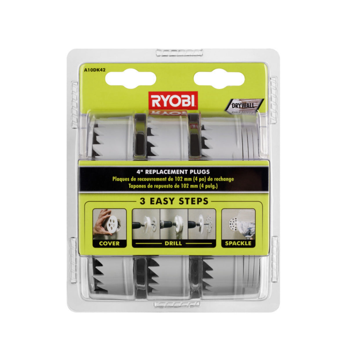 RYOBI 4 in. Drywall Repair Kit Replacement Plugs – Ryobi Deal Finders
