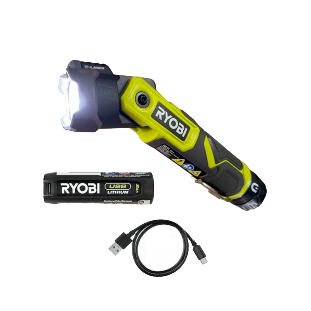 RYOBI USB Lithium Pivoting 625 Lumens Head Light Kit - Factory Recondi ...