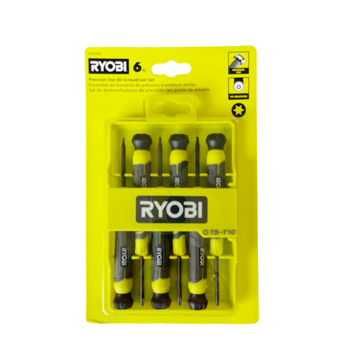 RYOBI Precision Star Screwdriver Set with Storage Case (6-Piece ...