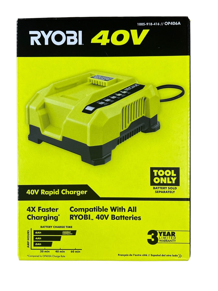 RYOBI 40-Volt Lithium-Ion Rapid Charger – Ryobi Deal Finders