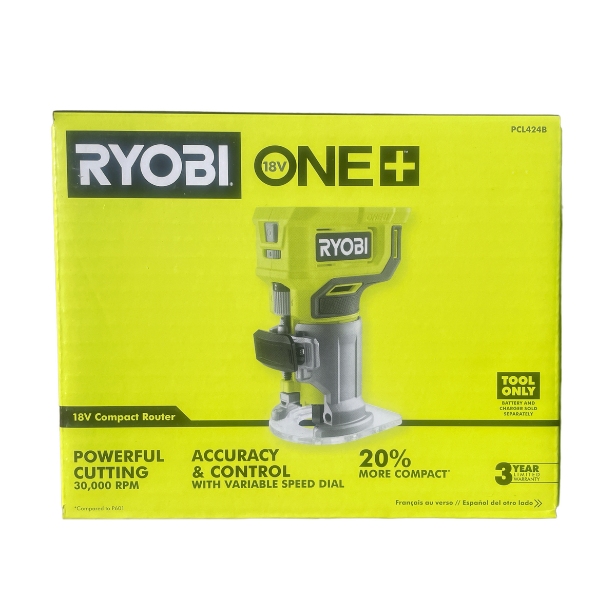 ONE+ 18-Volt Cordless Compact Fixed Base Router (Tool Only) – Ryobi ...