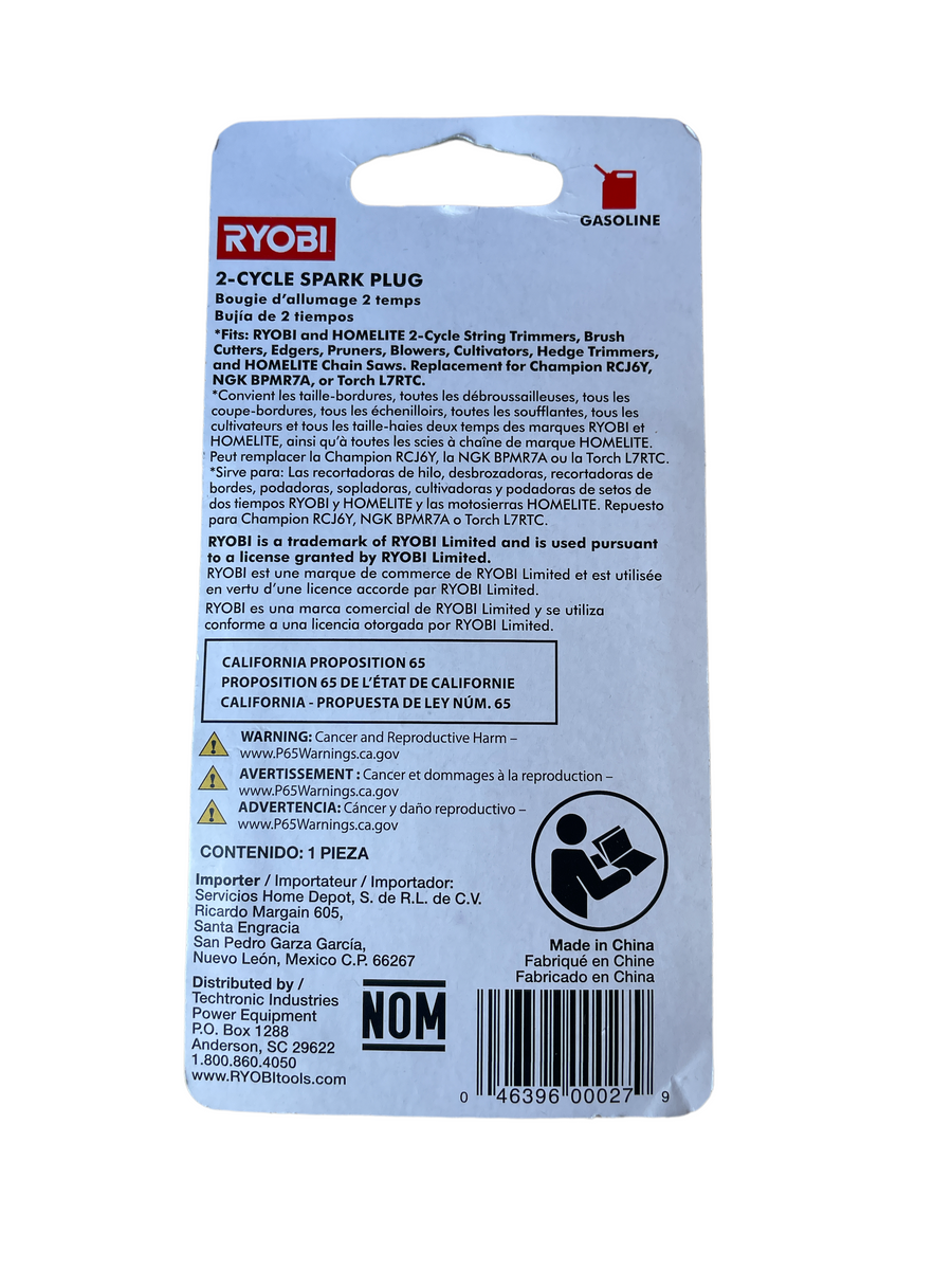 RYOBI 2-Cycle Spark Plug – Ryobi Deal Finders