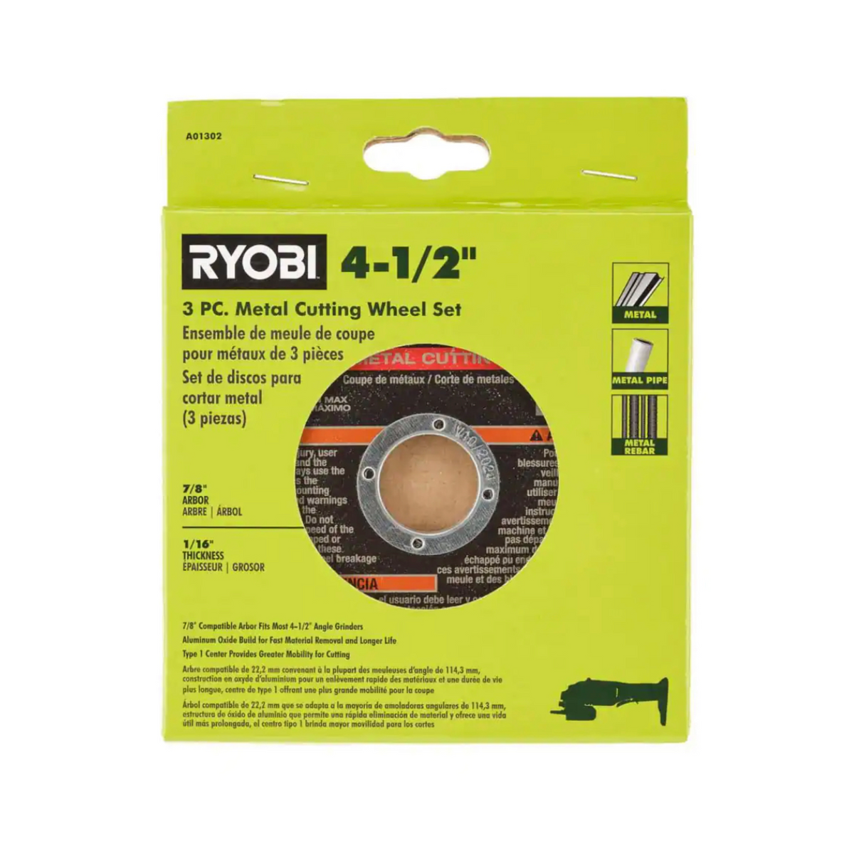 RYOBI 4-1/2 in. Metal Cutting Wheel (3-Piece) – Ryobi Deal Finders
