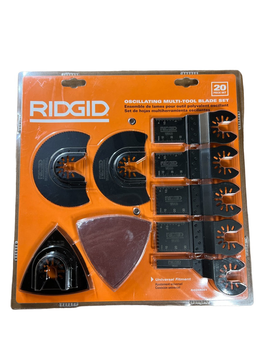 CLEARANCE RIDGID Oscillating Multi-Tool Accessory Kit (20-piece ...